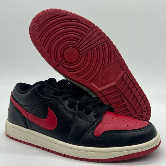 Jordan | Shoes | Dc77406 Womens Air Jordan Retro 1 Low Bred Sail Used ...